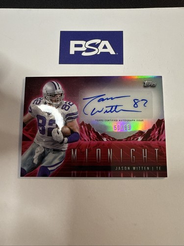 2024 Topps Midnight HZS-JW Jason Witten Twilight Red /99 Autographed ...