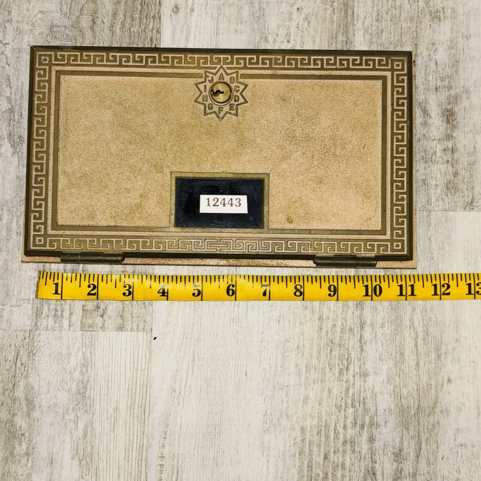 US Brass Copper Post Office Po Box Door Vintage Large | eBay