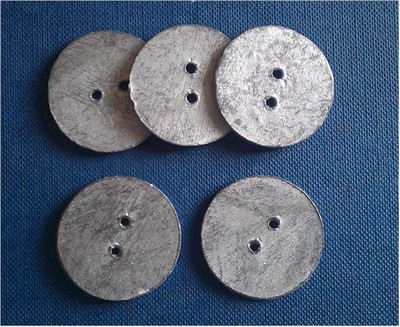 25mm 13g Lead Penny Curtain Hem Weights Round Sew in Weights - x10,x20 ...