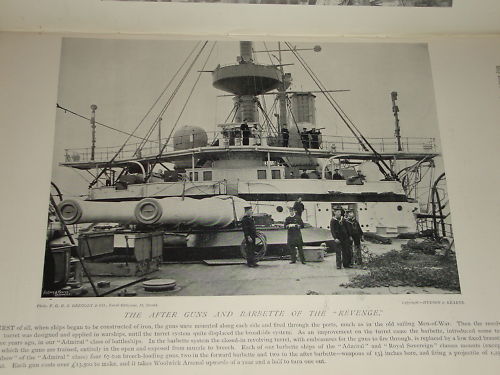 1896 HMS REVENGE BARBETTE AFTER GUNS WOOLWICH ARSENAL | eBay