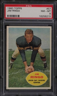 1960 Topps Football Jim Ringo #57 PSA 8 | eBay