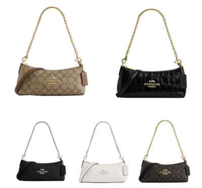 NWT Coach Charlotte Shoulder Bag In Signature Canvas CL405/CL407 | eBay