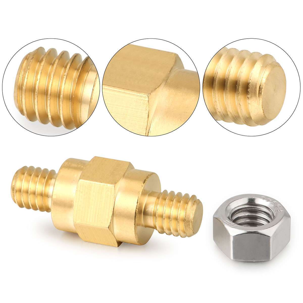 GM Side Post Terminals 2-Pack 3/8-16 Brass Battery Terminal Studs - GM ...