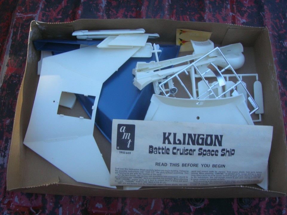 1968 AMT Star Trek Klingon Alien Battle Cruiser S952-250 Model Kit | eBay