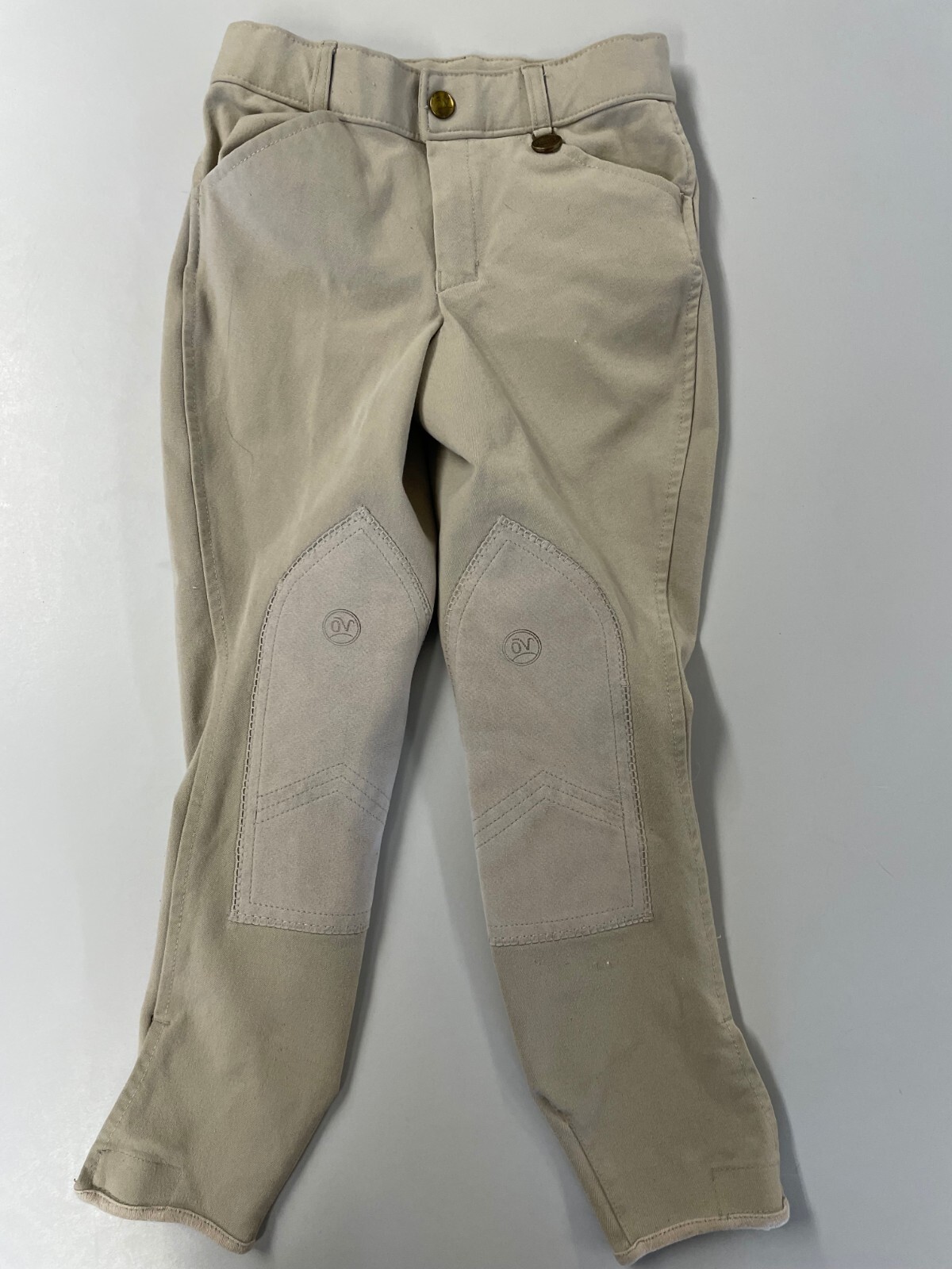 Ovation Knee Patch Breeches Tan Childrens 8 | eBay