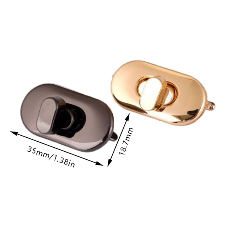Mini Oval Twist Lock Turn Locks Metal Buckle For Purse Wallet ...