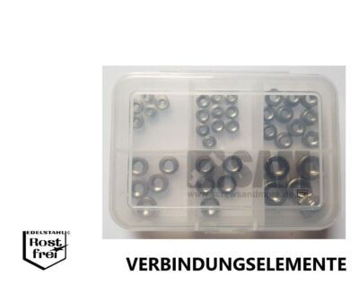 Setzmuttern/Einpressmuttern RUND Sortiment/Set 40 Teile EDELSTAHL A1 M2 ...