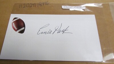 Ernie Park signed Index Card | eBay