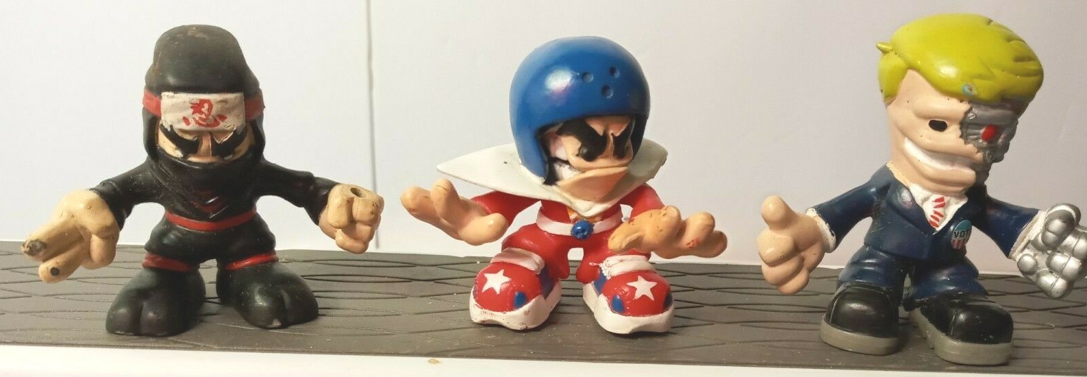 Tech Deck Dudes Terminator Governor Arnie, Ninja Dude & Crash Dude Lot ...