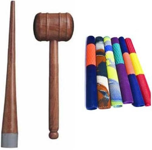 Set of 6 Grips Cricket Bat Knocking Hammer with grip Cone US | eBay