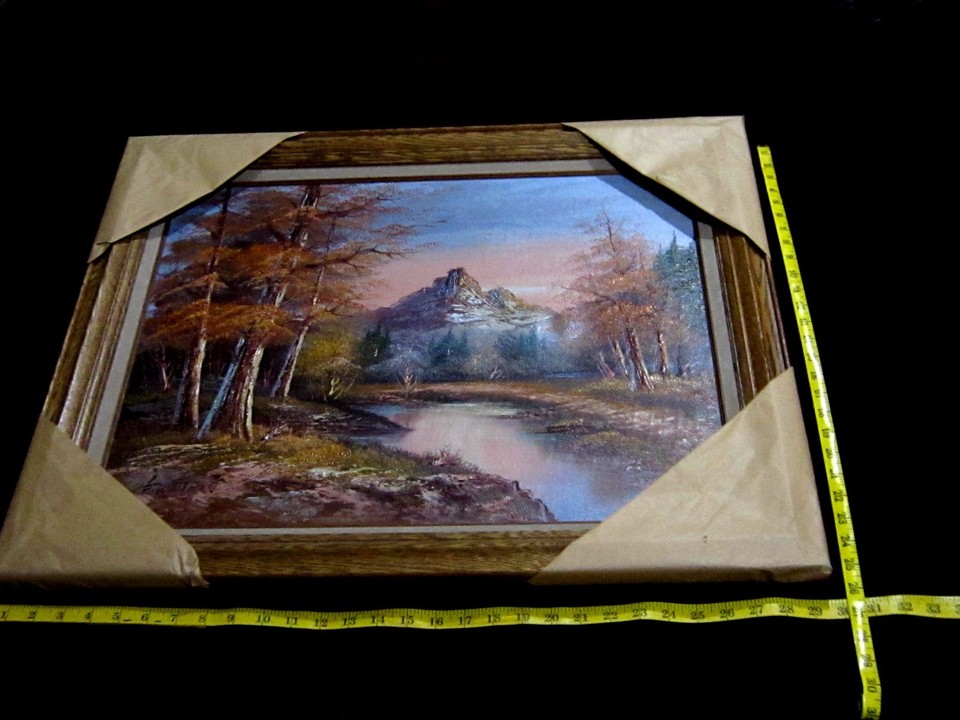 Vtg. 1970s Orig. Oil Painting Mountain/Stream/Signed:G Whitman ...