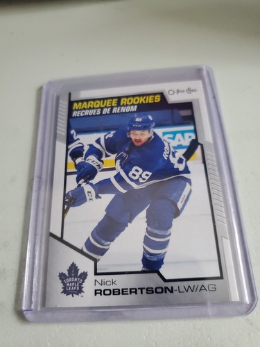 2020-21 NICK ROBERTSON O-PEE-CHEE MARQUEE ROOKIES CARD TORONTO MAPLE ...