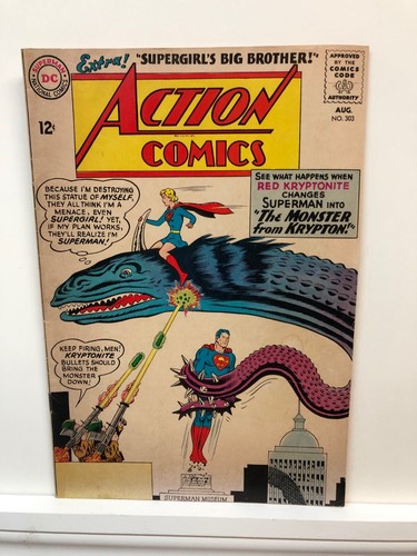 Action Comics # 303 VERY GOOD FINE Aug. 1963 See creator names below ...