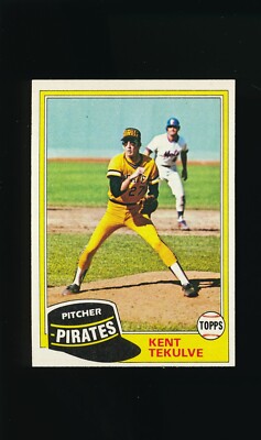 1981 Topps #695 Kent Tekulve * Pitcher * Pittsburgh Pirates * EX-MT/NM ...