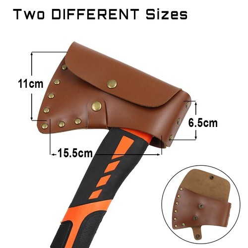 Leather Axe Holster Ax Hatchet Head Cover Sheath Protector Camping ...