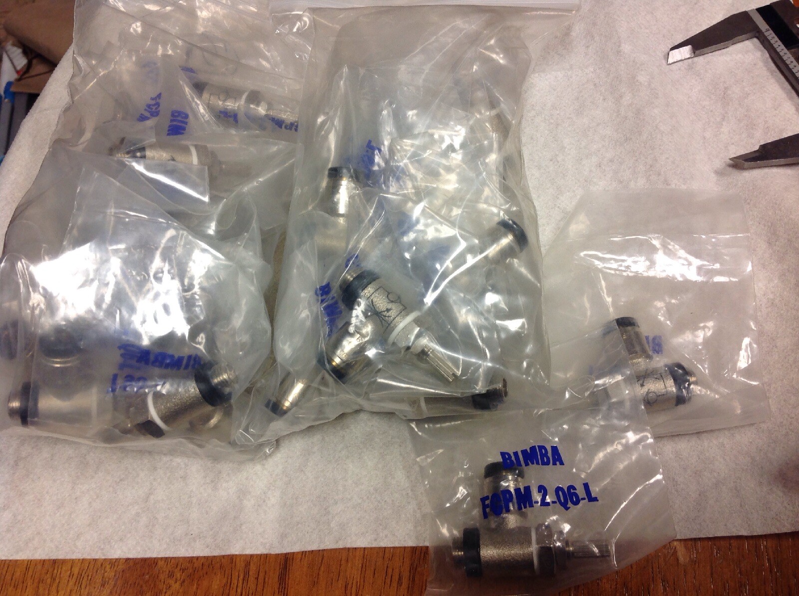 154478 New-No Box, Bimba FCPM-2-Q6-L Flow Control Valve, NOS, Lot Of ...