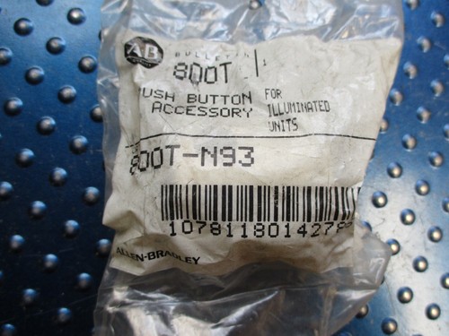 NEW ALLEN BRADLEY PUSH BUTTON ACCESSORY FOR ILLUMINATED UNITS LOT OF 2 ...