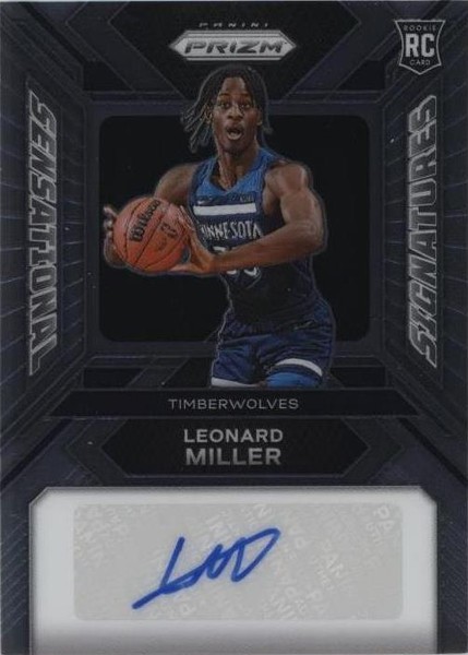 2023-24 Panini Prizm - Sensational Signatures #SS-LE Leonard Miller (AU ...
