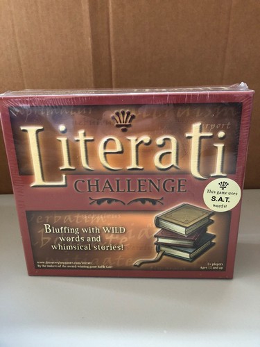 LITERATI CHALLENGE Bluffing Wordgame Word Literary SAT Words Board Game ...