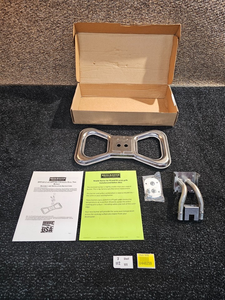 Broilmaster DPP101 Replacement Burner for Use with D3/P3 Series Grills ...