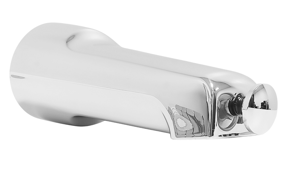Mixet Slip Fit Tub Diverter Spout Chrome 6-1/2" Length 1/2" Nominal 5/8 ...