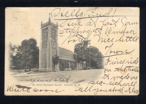 1907 St James Episcopal Church ONEONTA NY Postcard | eBay