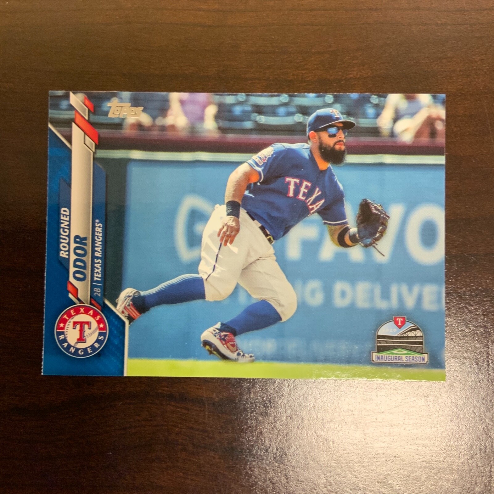 2020 Topps ROUGNED ODOR Texas Rangers #657 WALMART BLUE sp/299 Flat ...