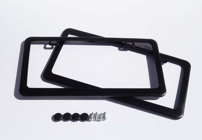 2 X Premium Black Stainless Steel License Plate Frame FOR INFINITI ...