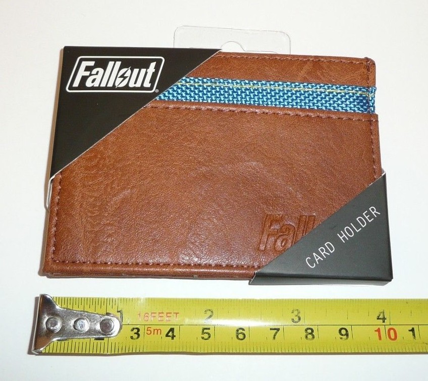 Front Pocket Slim Card Holder Wallet FALLOUT Video Game Series Faux ...