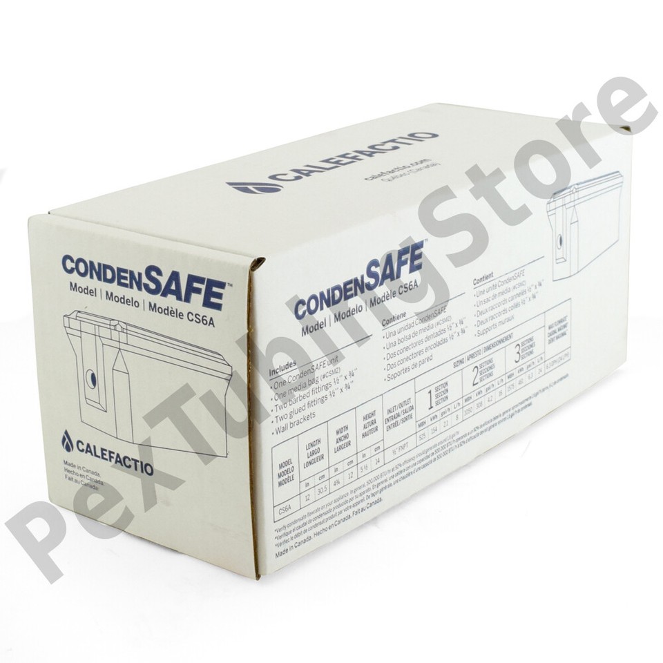 CondenSAFE Condensate Neutralizer Kit w/ Media, 2.1-6.3 GPH, 525-1575K ...