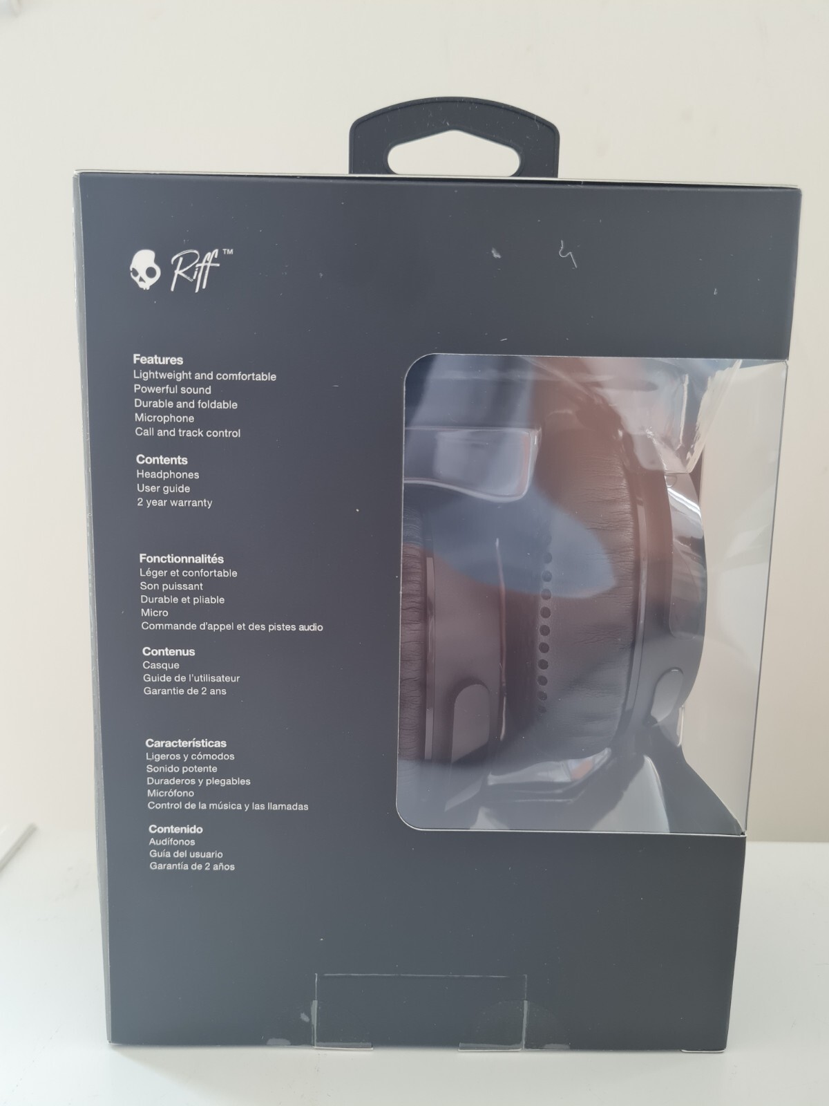 Skullcandy Riff Super-Ear Headphones with Microphone, Upgraded Acoustic ...