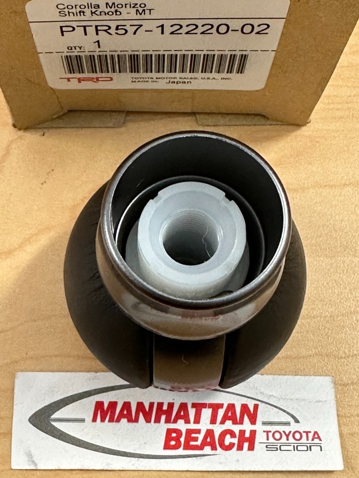 23-25 GR COROLLA MORIZO LEATHER MANUAL SHIFT KNOB PTR57-12220-02 ...