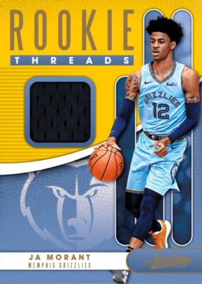 2019 Absolute Ja Morant Rookie Threads Patch RC NBA Dunk Digital Card ...