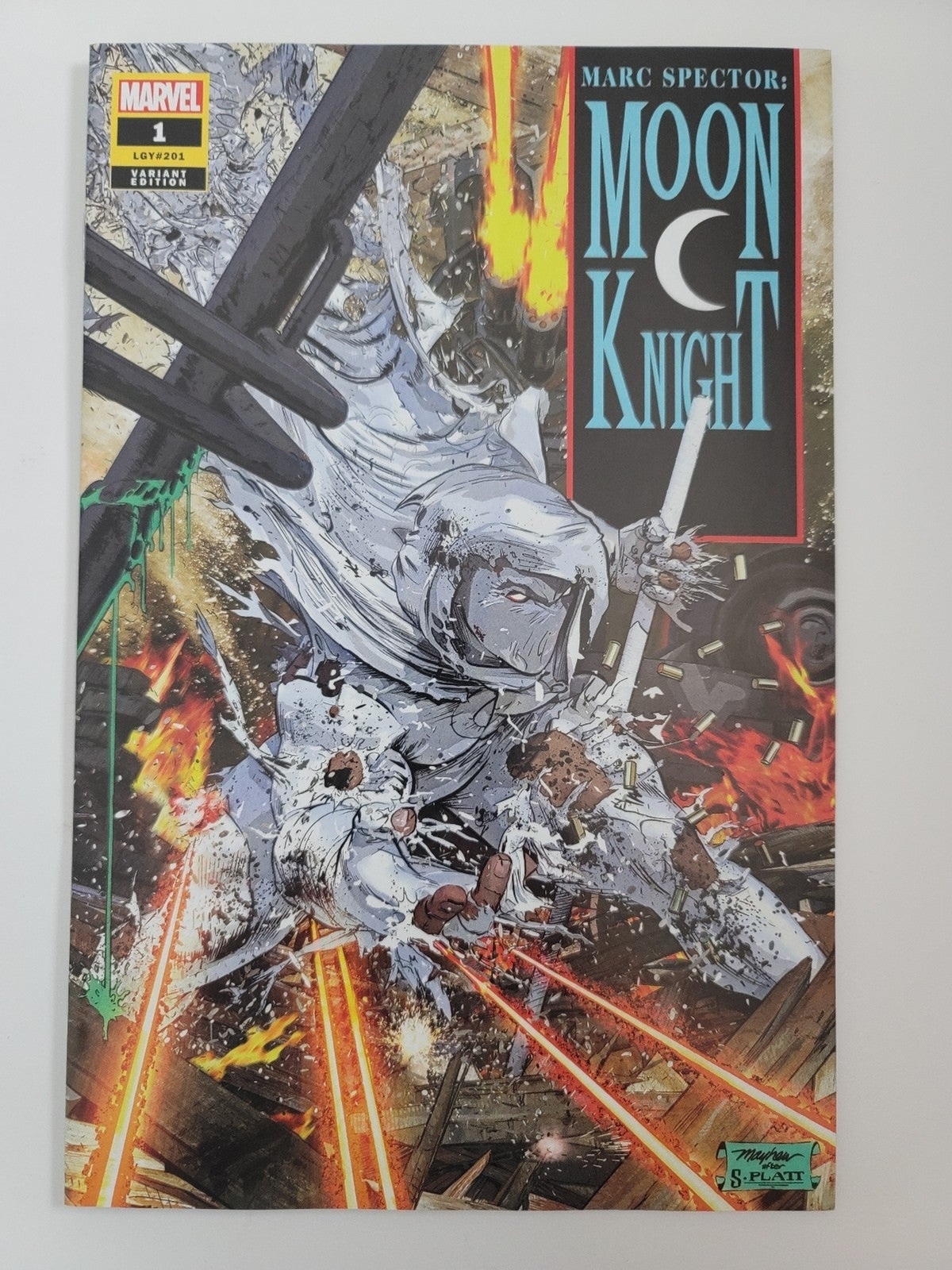 Moon Knight #1 Mike Mayhew Variant-Stephen Platt Homage Cover | eBay