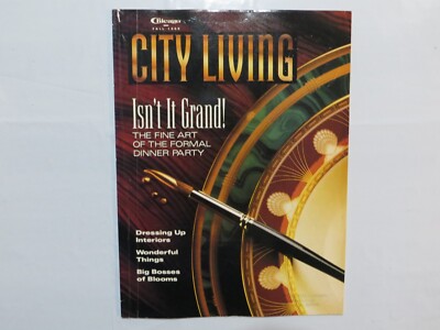 Chicago Magazine 1988 Fall City Living Fine Art Dinner Party 2C | eBay