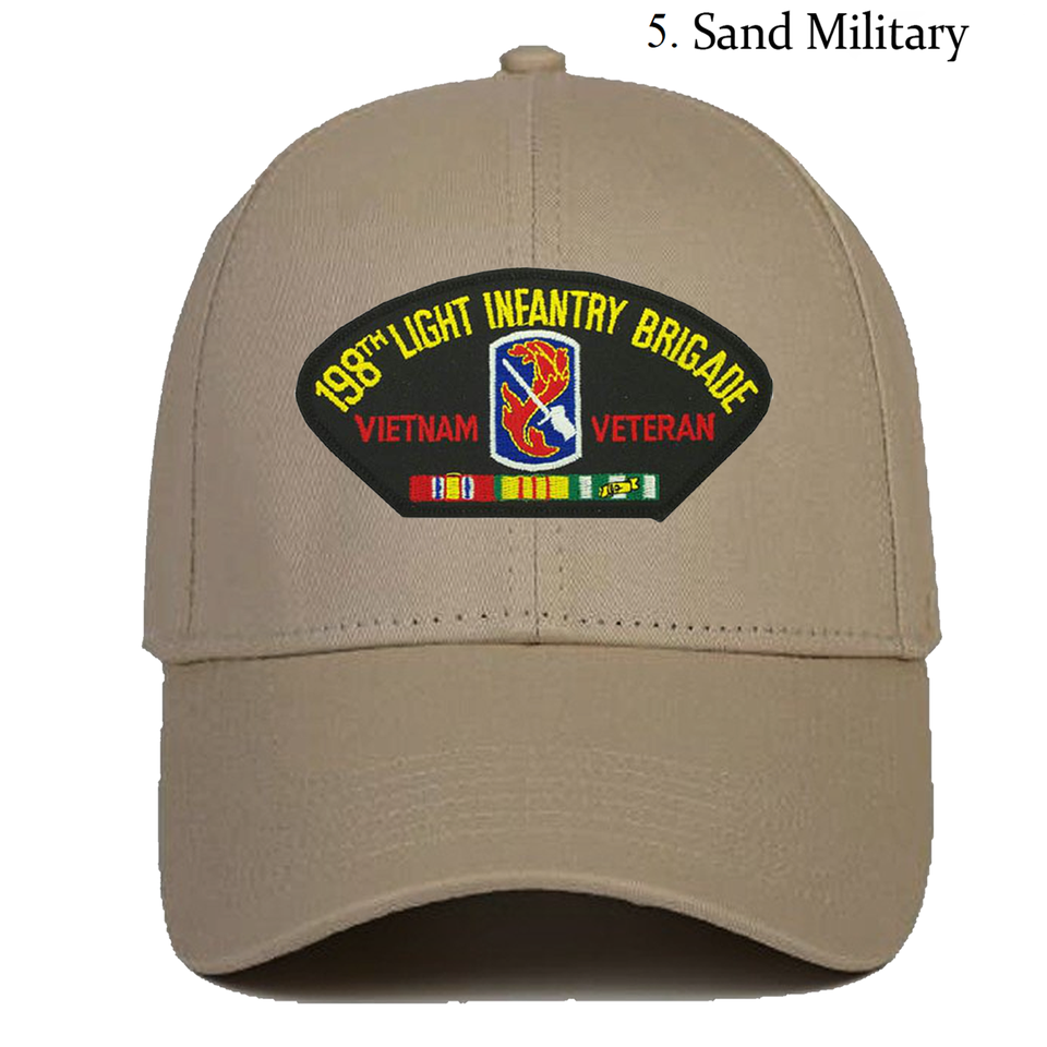 Embroidered Hat 198th Light Infantry Brigade Vietnam Veteran, Veteran ...