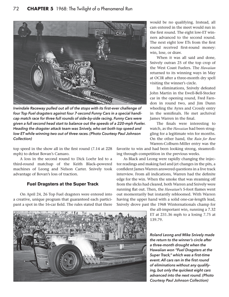 CT695 Roland Leong "The Hawaiian" Drag Racing Iconic Top Fuel Owner ...