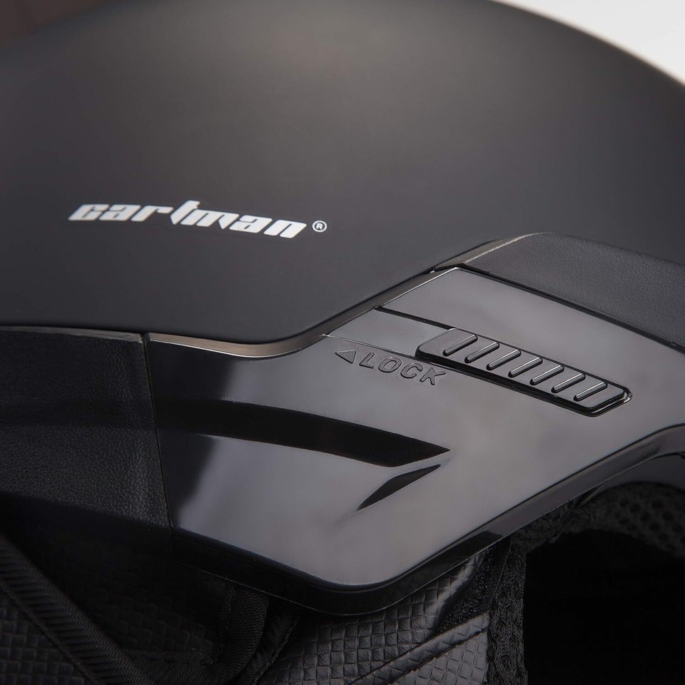 Cartman Motorcycle Open Face Helmet with Sun Visor DOT Approved OPEN ...