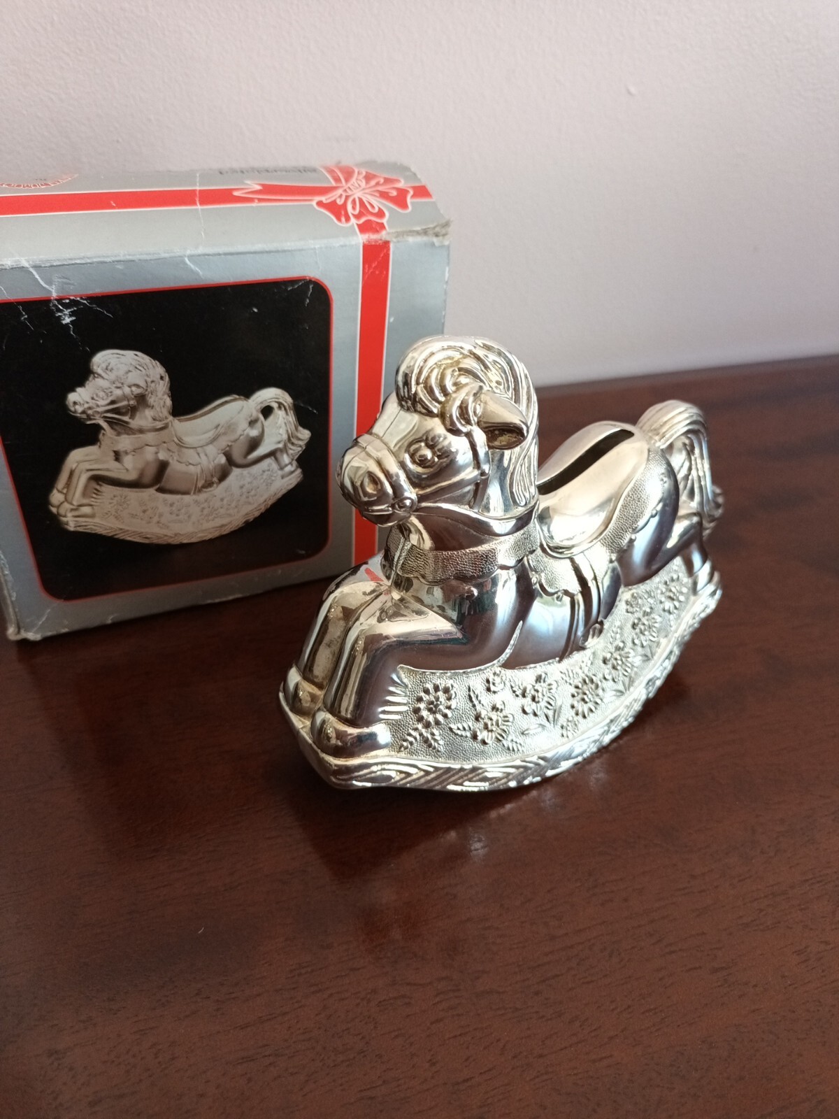 Shudehill Giftware Silver Plated Rocking Horse Money Box | eBay UK