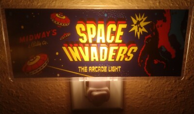 SPACE INVADERS Arcade Marquee Night Light | eBay