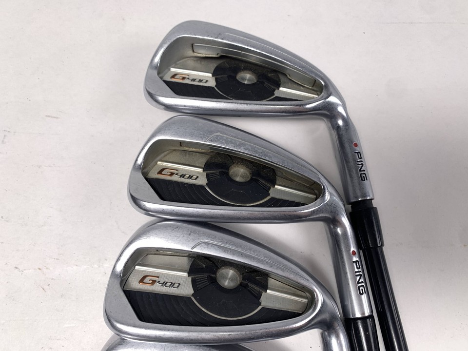Ping G400 Iron Set 6-PW Red Dot 1* Flat Alta CB AWT Senior Steel Mens ...