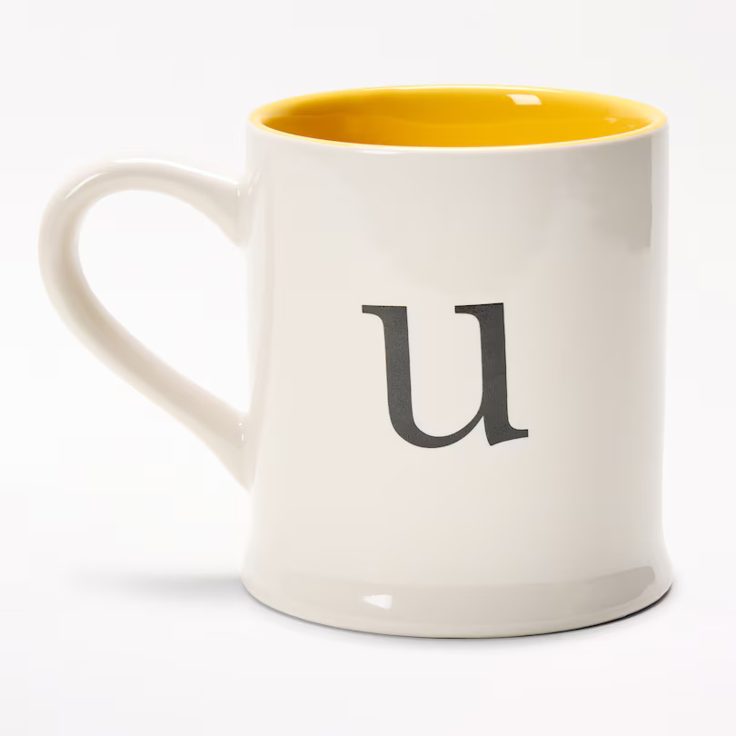 IDG Serif Monogram Mug U | eBay