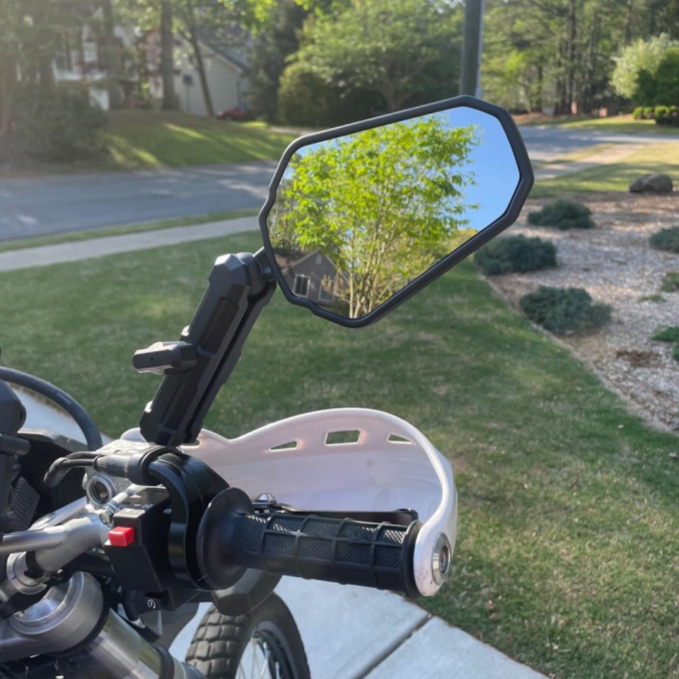 Adventure Motorcycle Rearview Mirrors M10 M8 Adjustable For Dirt Bike ...