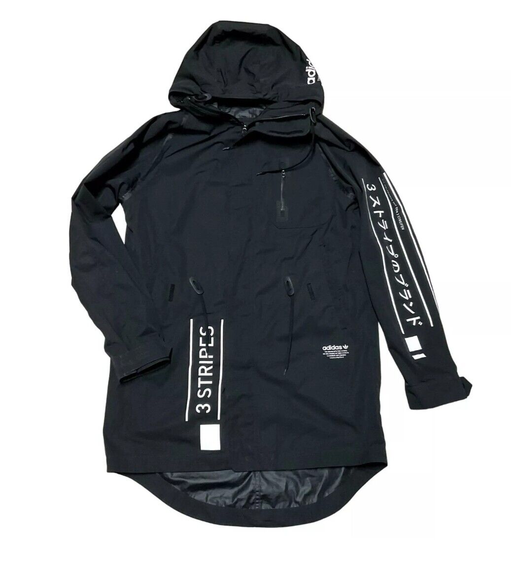 ADIDAS ORIGINALS UTILITY JACKET MED BLACK TRENCH 2 N 1 3 ADIDAS ORIGINALS UTILITY JACKET MED BLACK TRENCH 2 N 1 3