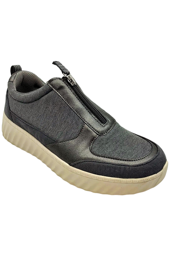BZees Women's Winner Zip Sneaker Gray | eBay