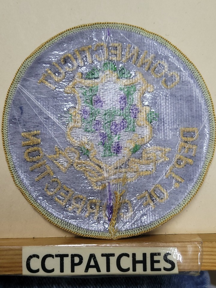 CONNECTICUT DEPARTMENT OF CORRECTION BLACK SHOULDER PATCH CT | eBay