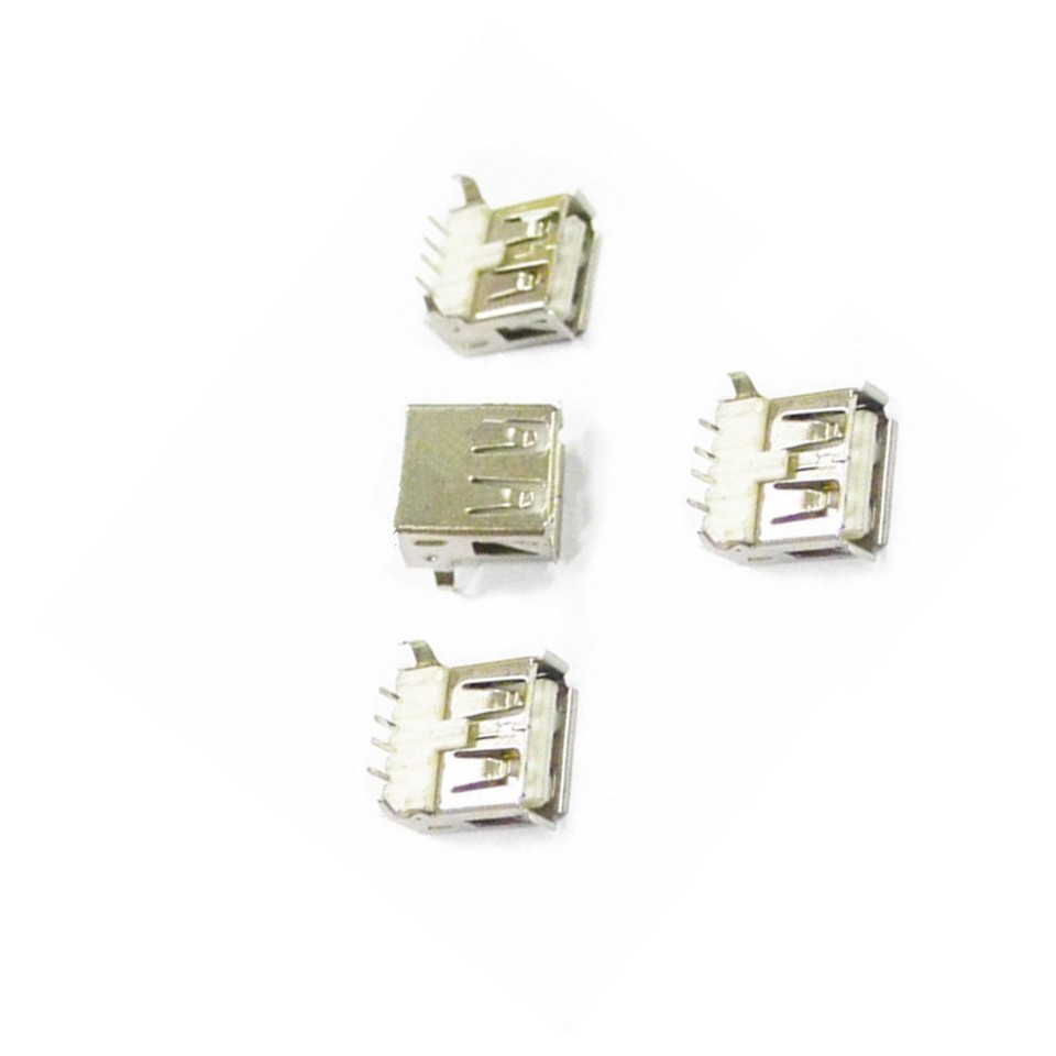 12PCS USB Type A Female Socket A/F 90 degree Female Socket Connector ...