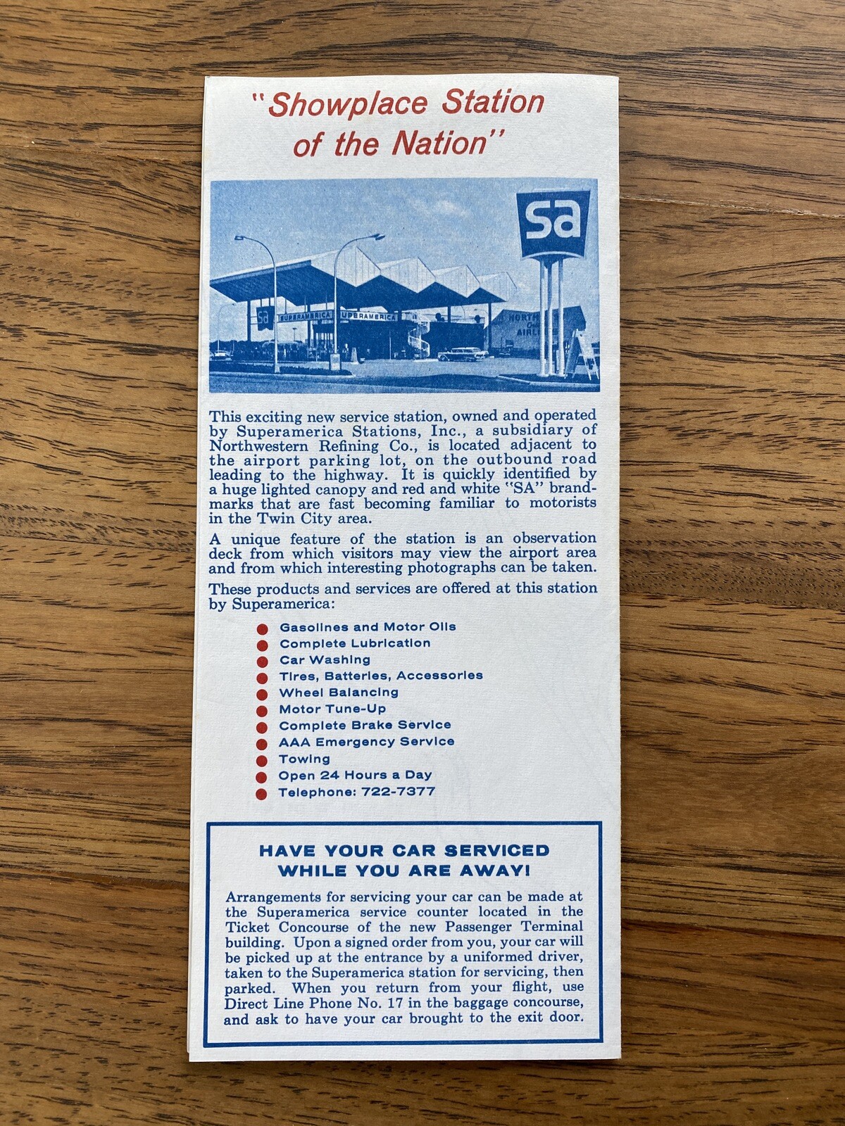 VTG Minneapolis St Paul MN International Airport Brochure Superamerica ...