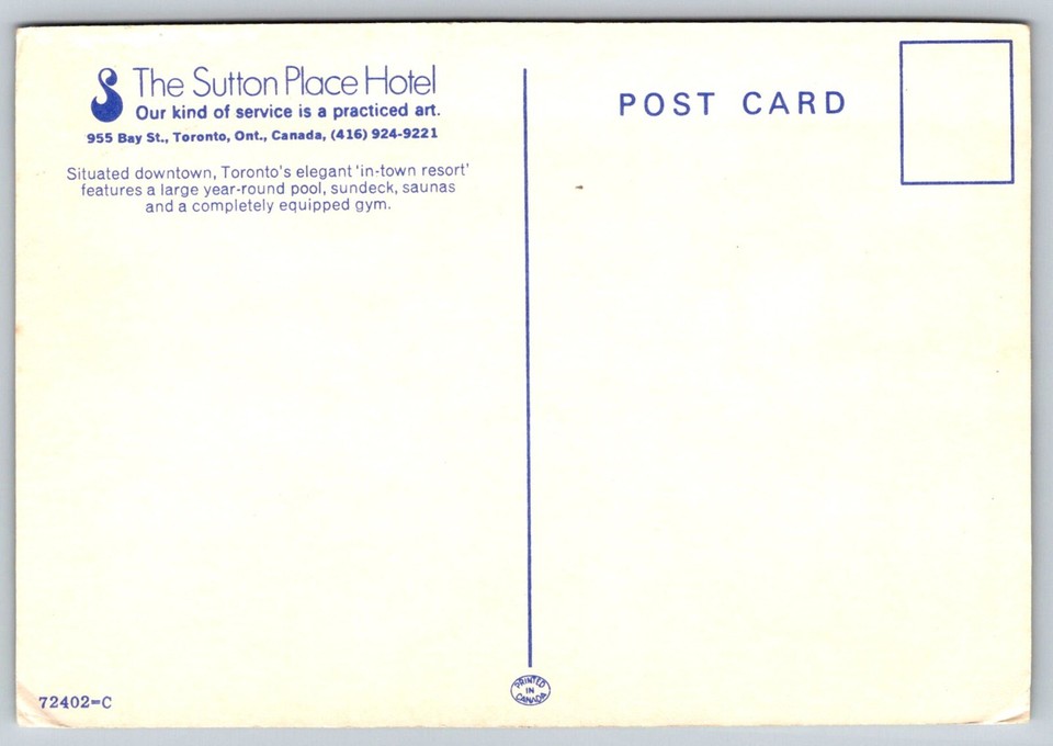 Pretty Girl in Bikini The Sutton Place Hotel Toronto Canada Postcard | eBay