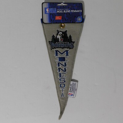 Minnesota Timberwolves 2004 Wool Blend Mini Pennant 10.5"x5" Stuck On ...